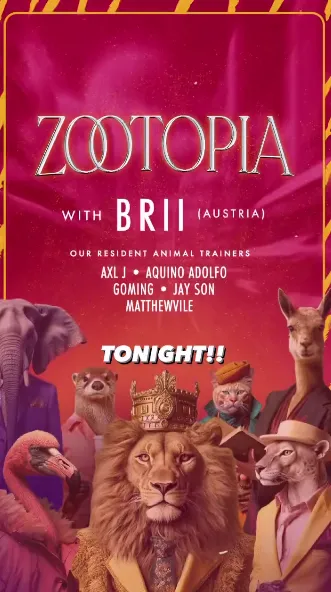 ZOO SCBD - ZOOTOPIA | View Events | Indoparty