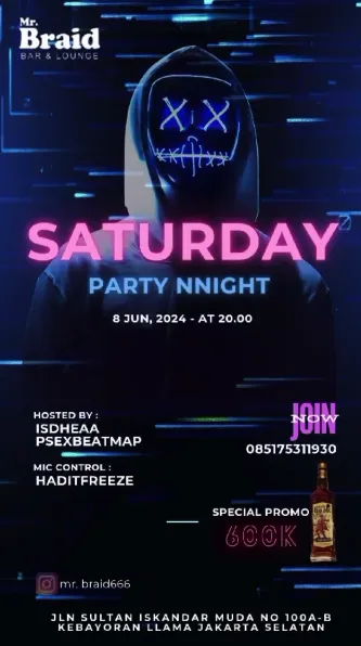 MR BRAID JAKARTA - SATURDAY PARTY NIGHT | View Events | Indoparty